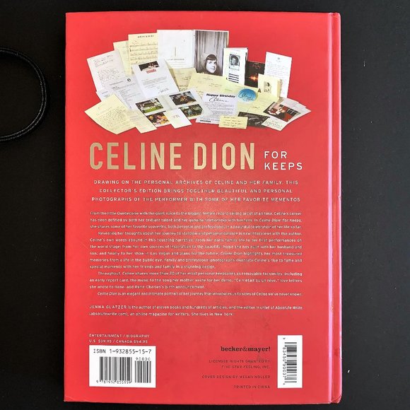Other | Celine Dion Book For Keeps A Fan Collectible | Poshmark